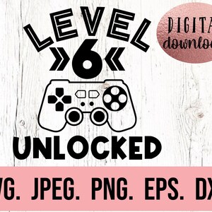 Level up Gaming Birthday Bundle SVG - Birthday Gamer SVG - Instant ...