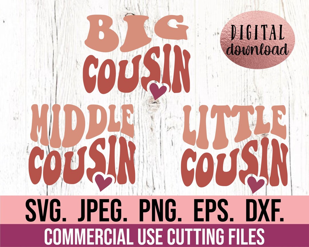 Cousin Crew SVG - Cousin Squad - Big Little Cousin Svg - New Baby ...