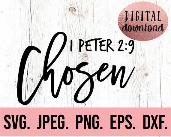 Chosen SVG Digital Download Cricut Cut File Self Love - Etsy