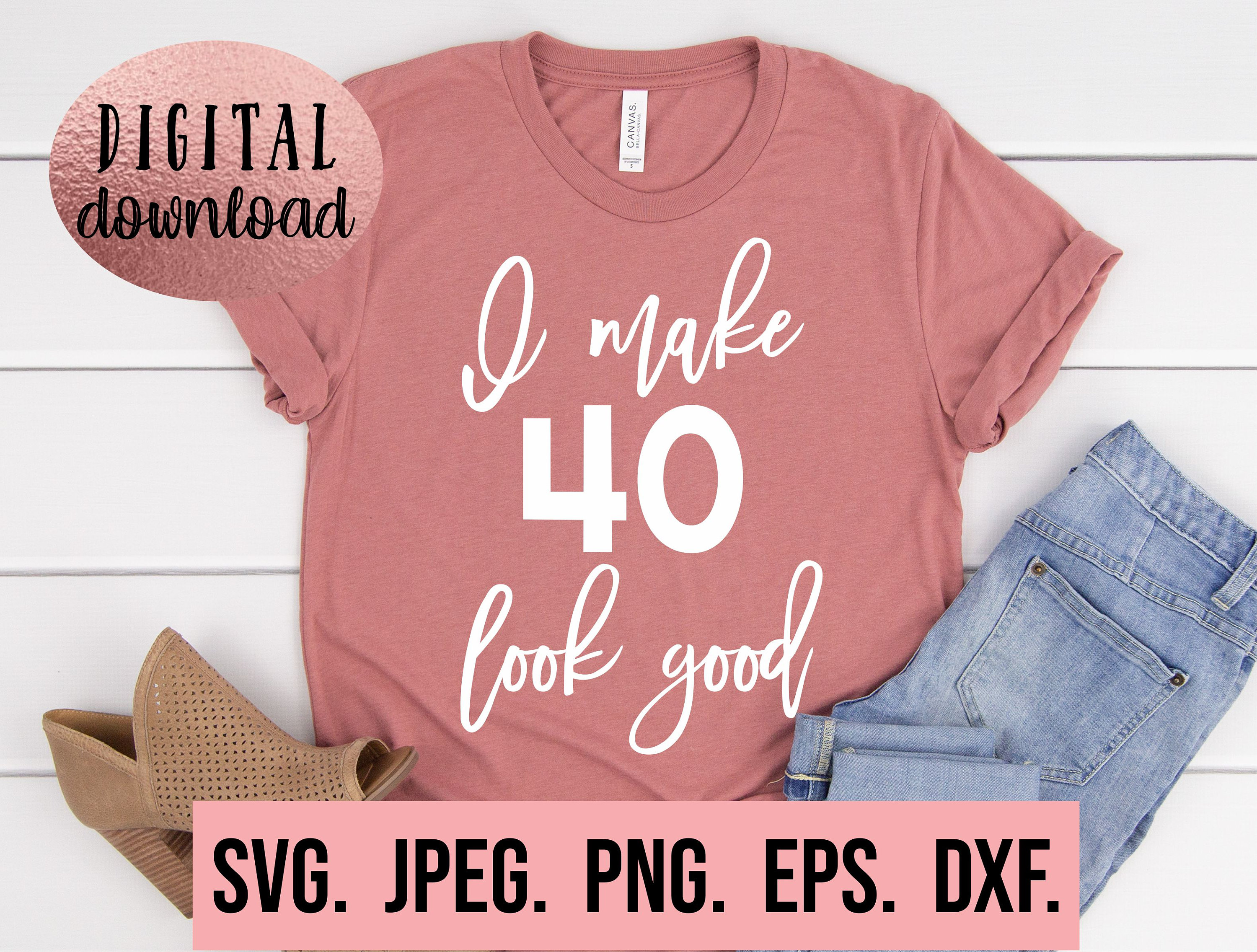 40th Birthday Svg Bundle 40th Birthday Design Forty SVG - Etsy