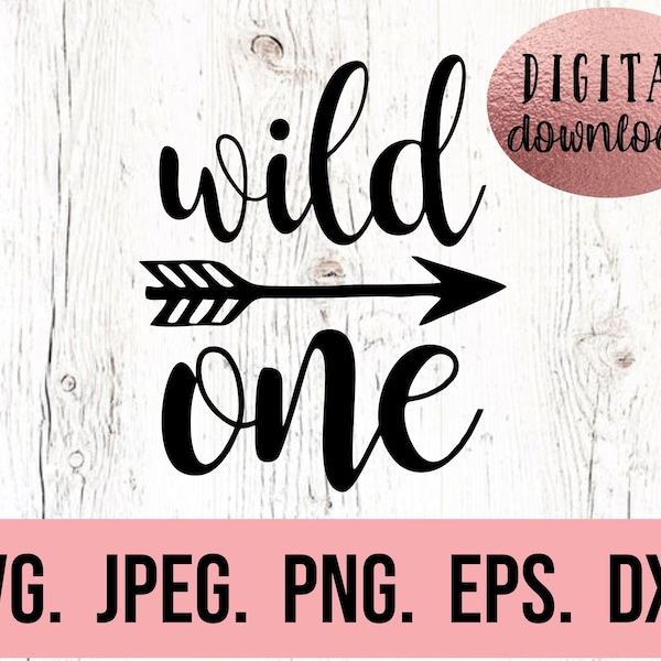 Wild One Svg - Etsy