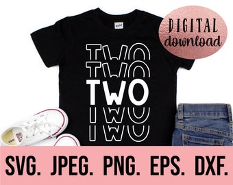 2nd Birthday Svg | Etsy