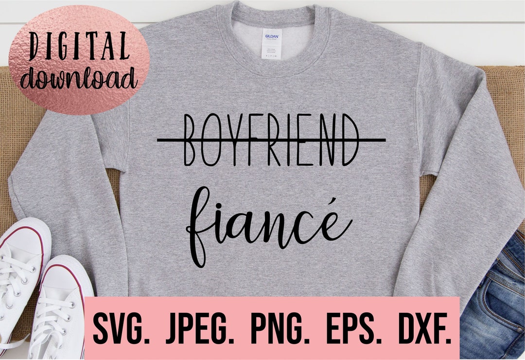 Boyfriend Fiance SVG - Fiance Design - Hubby SVG - Fiance Shirt Cricut ...
