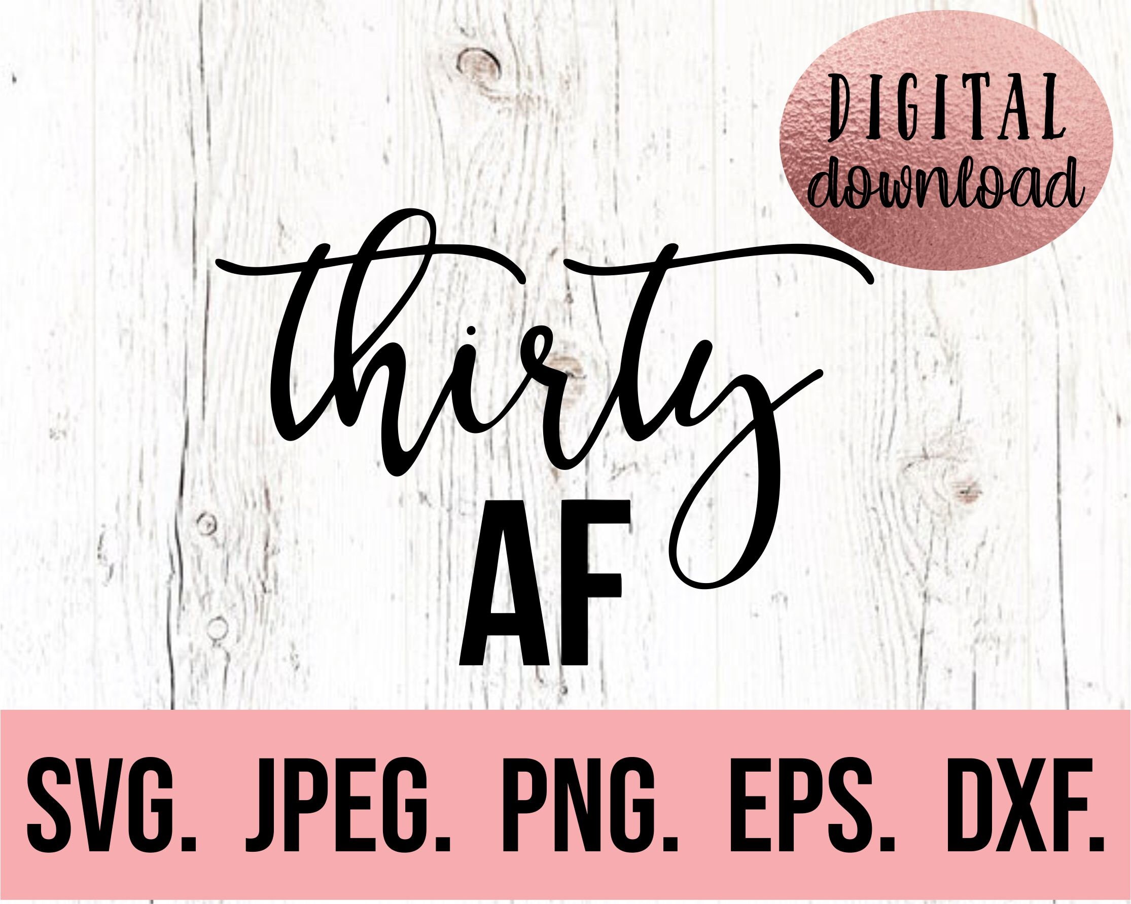 Thirty SVG Bundle 30th Birthday Svg Design Thirty SVG - Etsy Canada