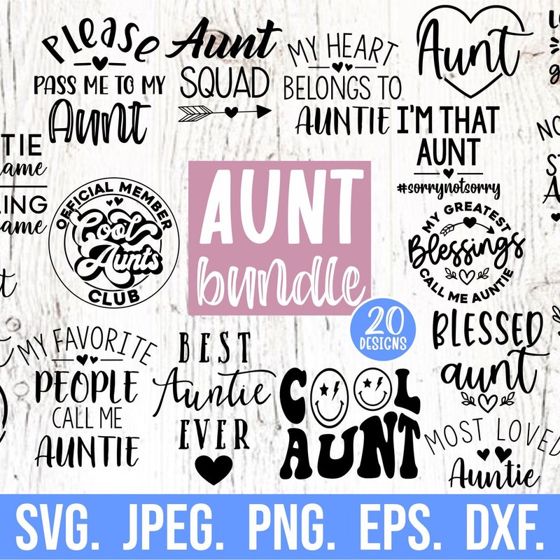 Aunt Svg - Etsy