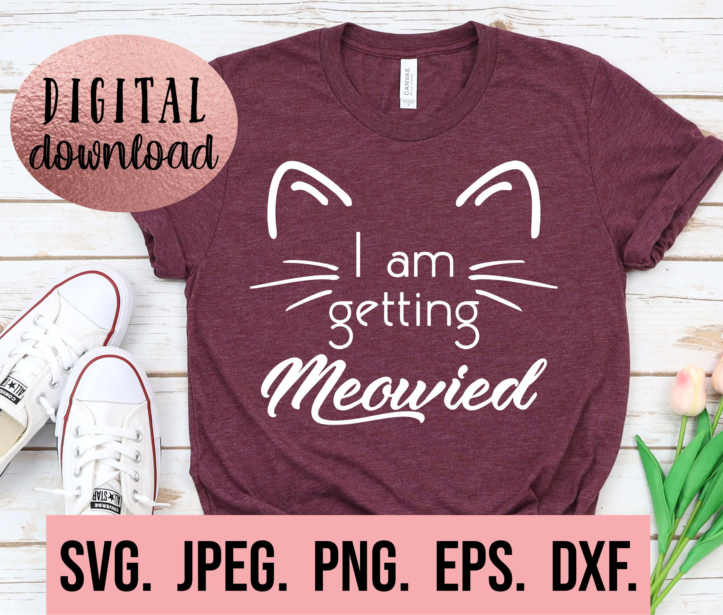 Im Getting Meowied SVG Bride Design Bachelorette SVG - Etsy