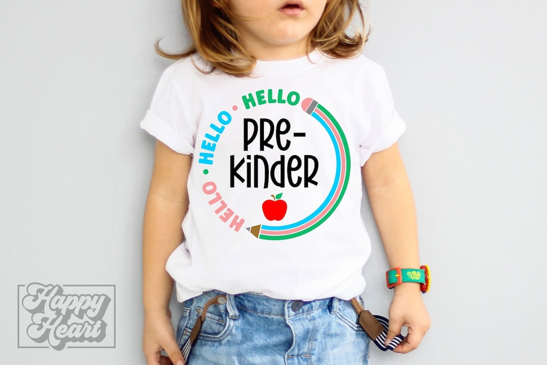 Hello Pre-kinder SVG - Instant Download - Cricut Cut File - Back to ...