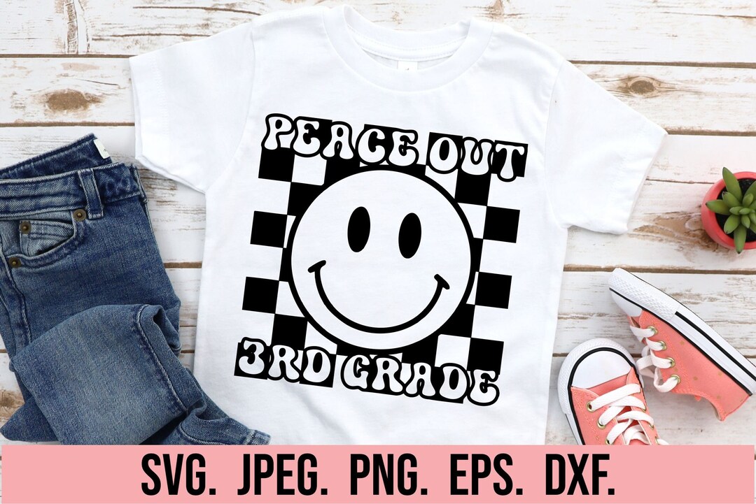Peace Out 3rd Grade SVG - Grade 3 Graduation - Instant Download ...