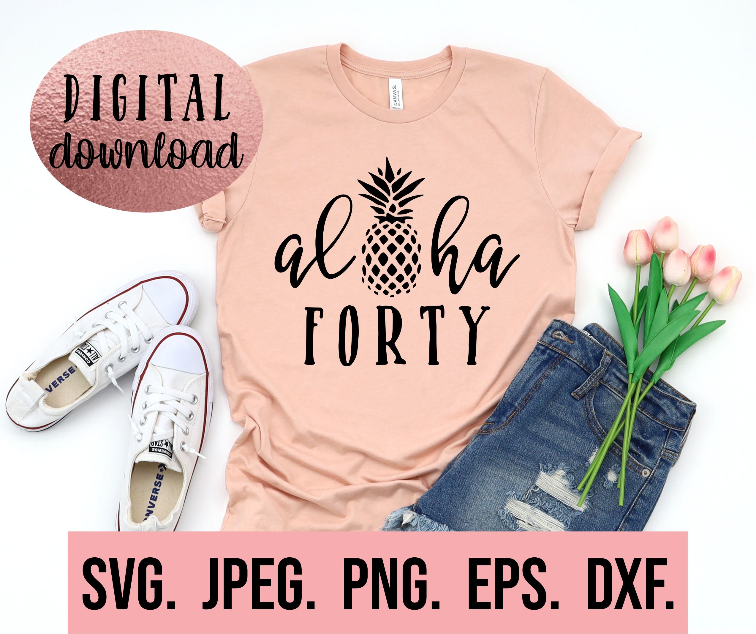 40th Birthday Svg Bundle - 40th Birthday Design - Forty SVG - Hello ...