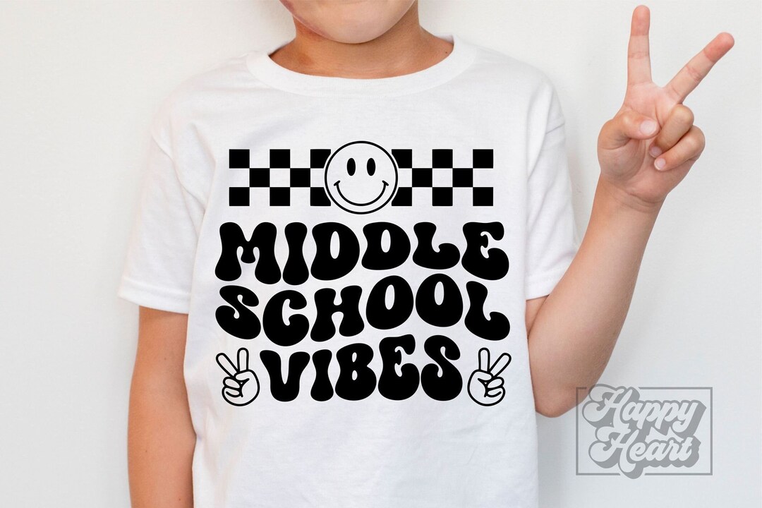 Middle School Vibes SVG - Instant Download - Cricut Back to School ...