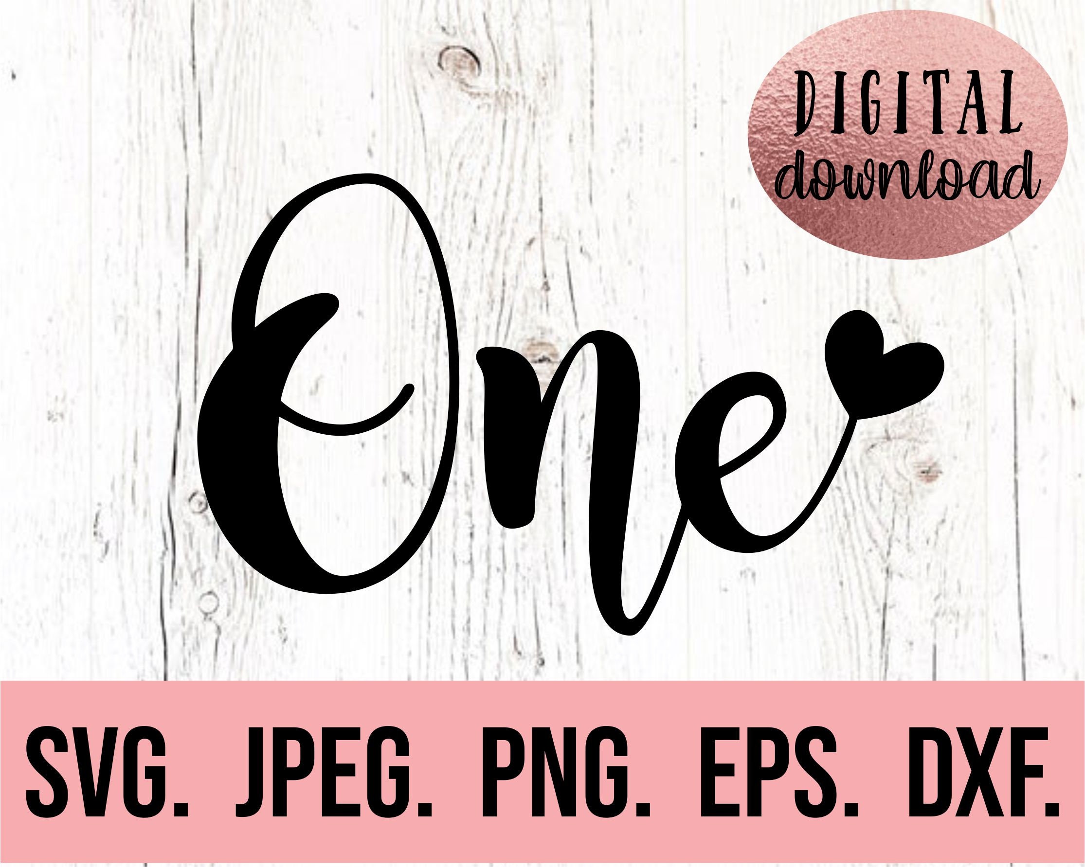 One SVG First Birthday SVG 1st Birthday Shirt Digital - Etsy UK