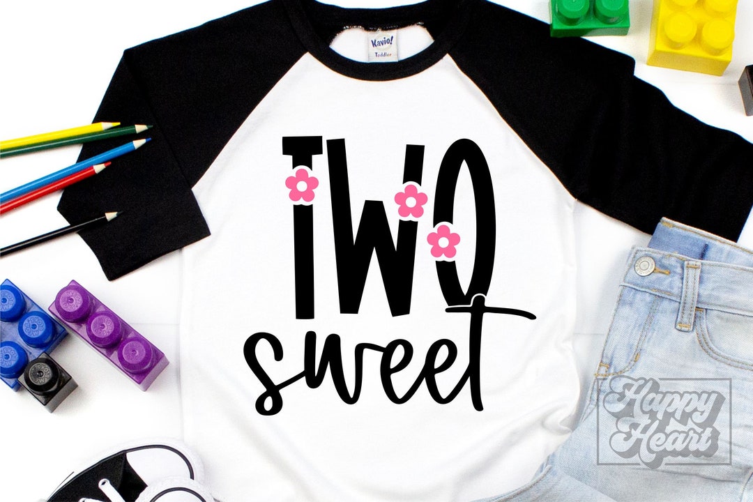 Two Sweet SVG PNG - Second Birthday Girl - Cricut Digital Download ...