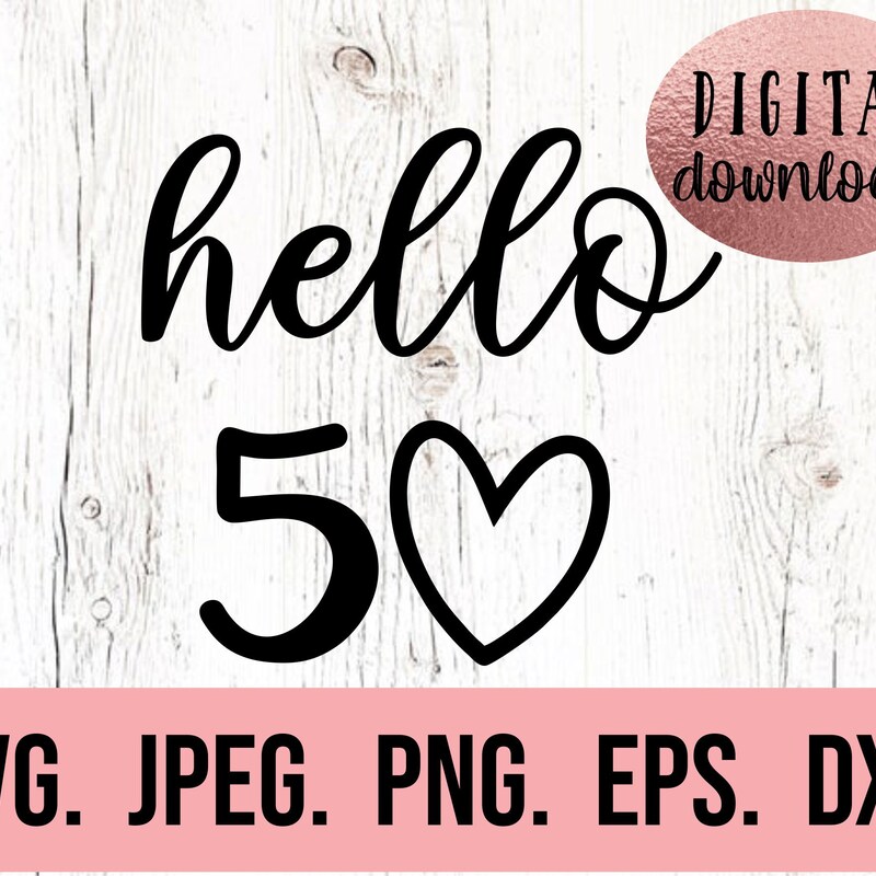 Hello 50 - Etsy