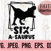 Six A Saurus Svg 6th Birthday SVG I Am Six Dinosaur SVG Sixth Birthday ...