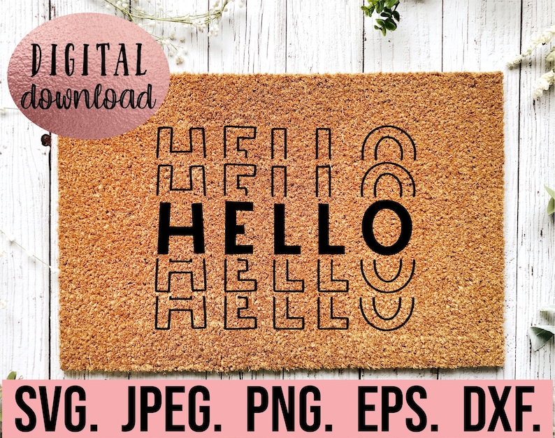 Doormat SVG Bundle - Greetings Doormat Svg Png - Cricut File - Instant ...
