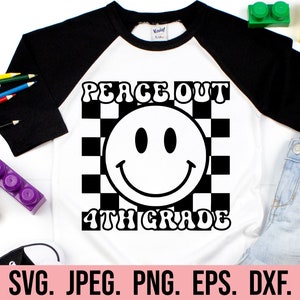 Peace Out 4th Grade SVG - Grade 4 Graduation - Instant Download ...