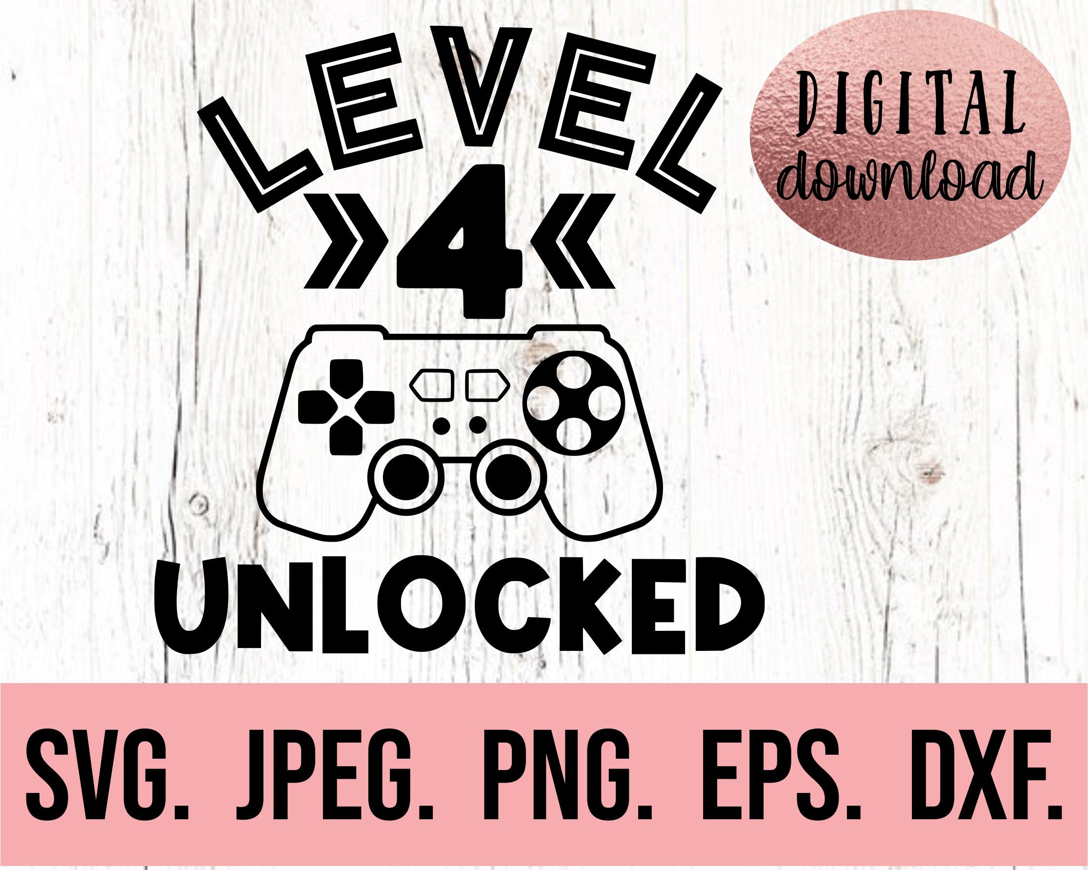 Level up Gaming Birthday Bundle SVG Birthday Gamer SVG | Etsy UK