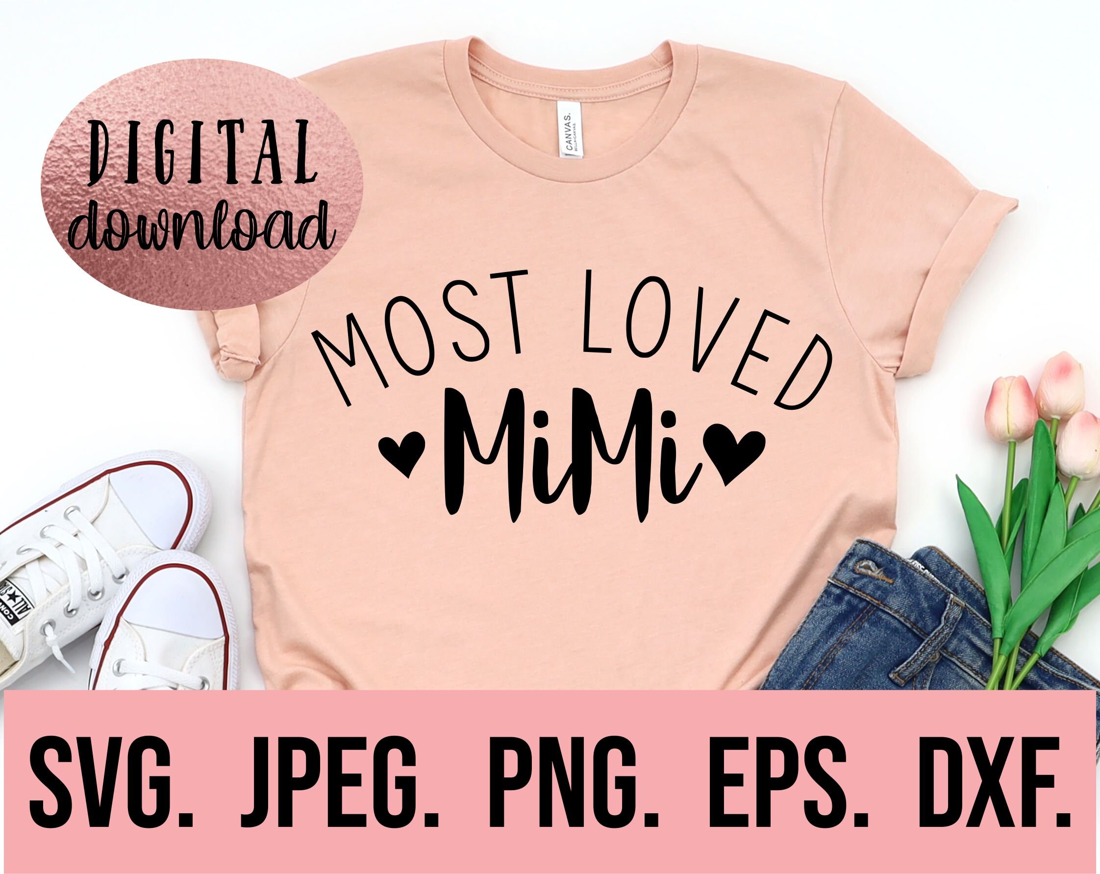 Más querido Mimi SVG Mimi Shirt Design Mimi SVG Mimi | Etsy