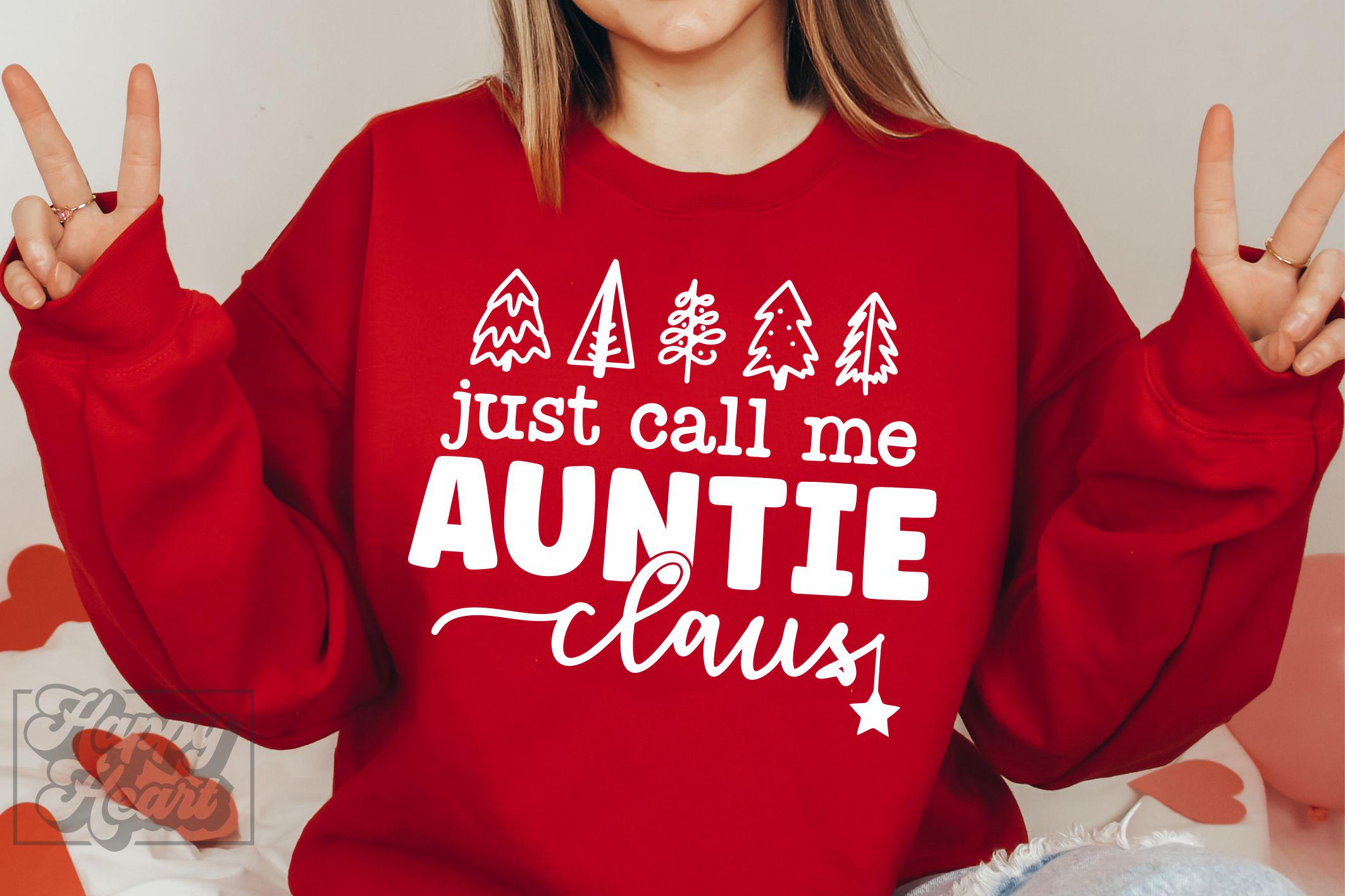 Auntie Claus SVG - Merry Auntie PNG Cricut File - Christmas Clipart ...