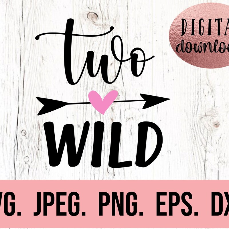 Two Svg - Etsy