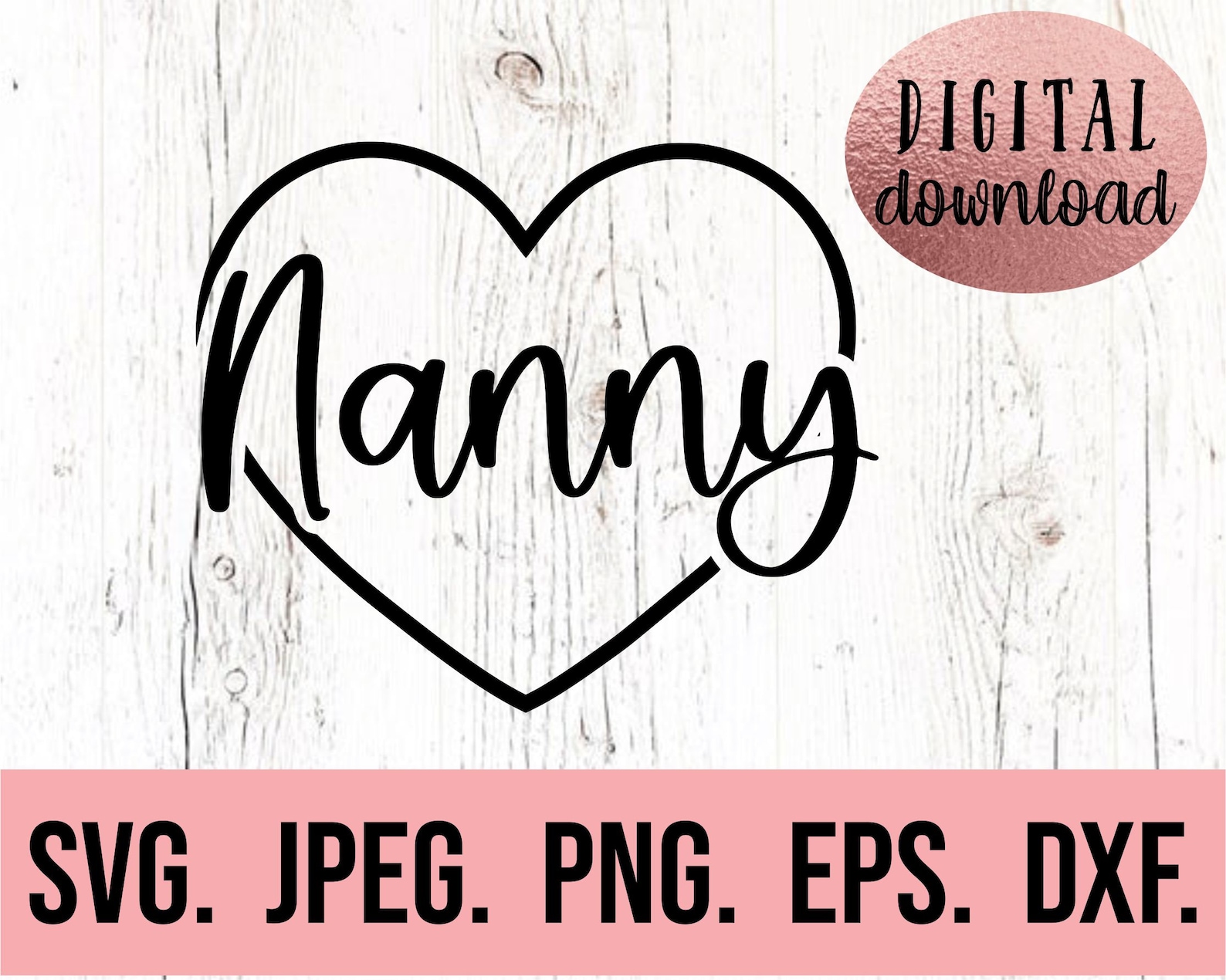 Nanny Svg Most Loved Nanny Svg Nanny Mothers Day Png Etsy