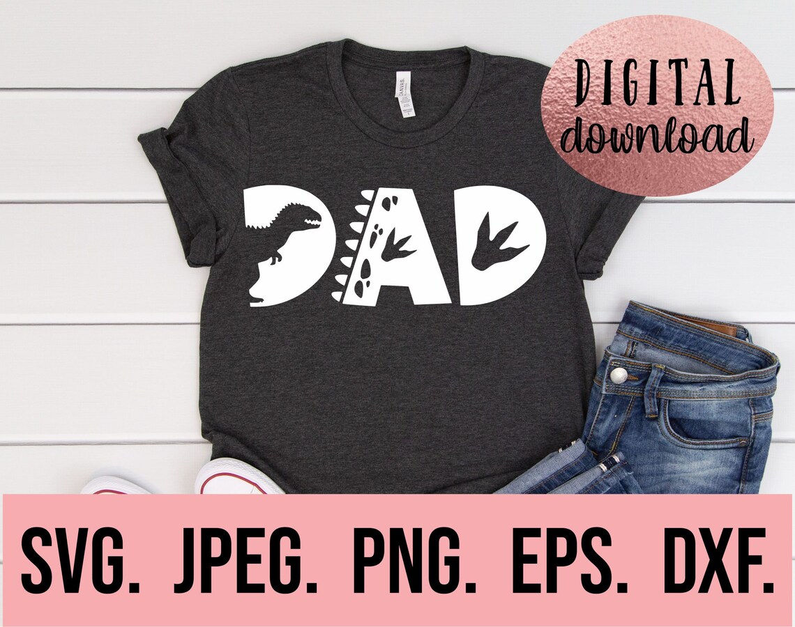 Dada Saur Svg - T-rex Daddy Shirt Design - Dinosaur Birthday - Dada ...