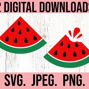 Watermelon Slice Clipart SVG - Watermelon SVG - Fruit Png - Digital ...