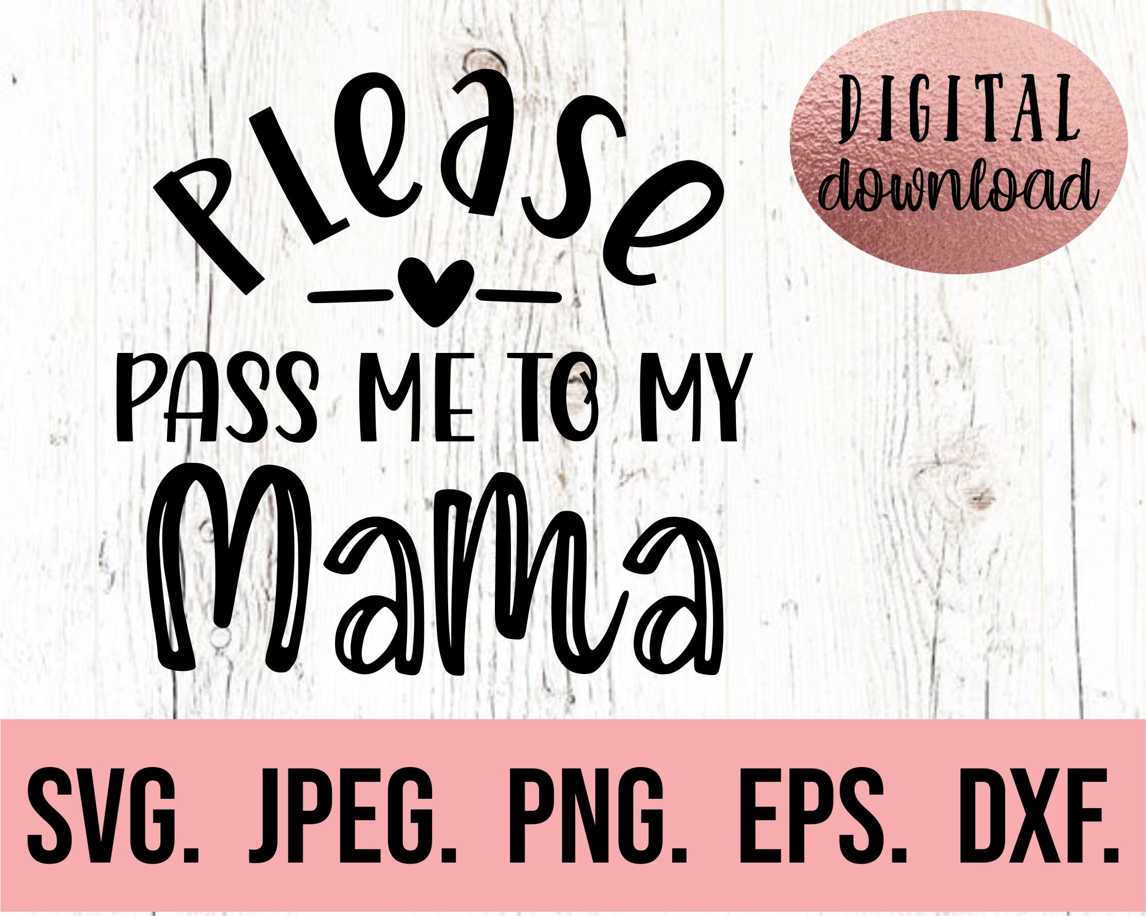 Pásame a mi mamá SVG Mamas Heart svg Heart Belongs to Mama - Etsy México