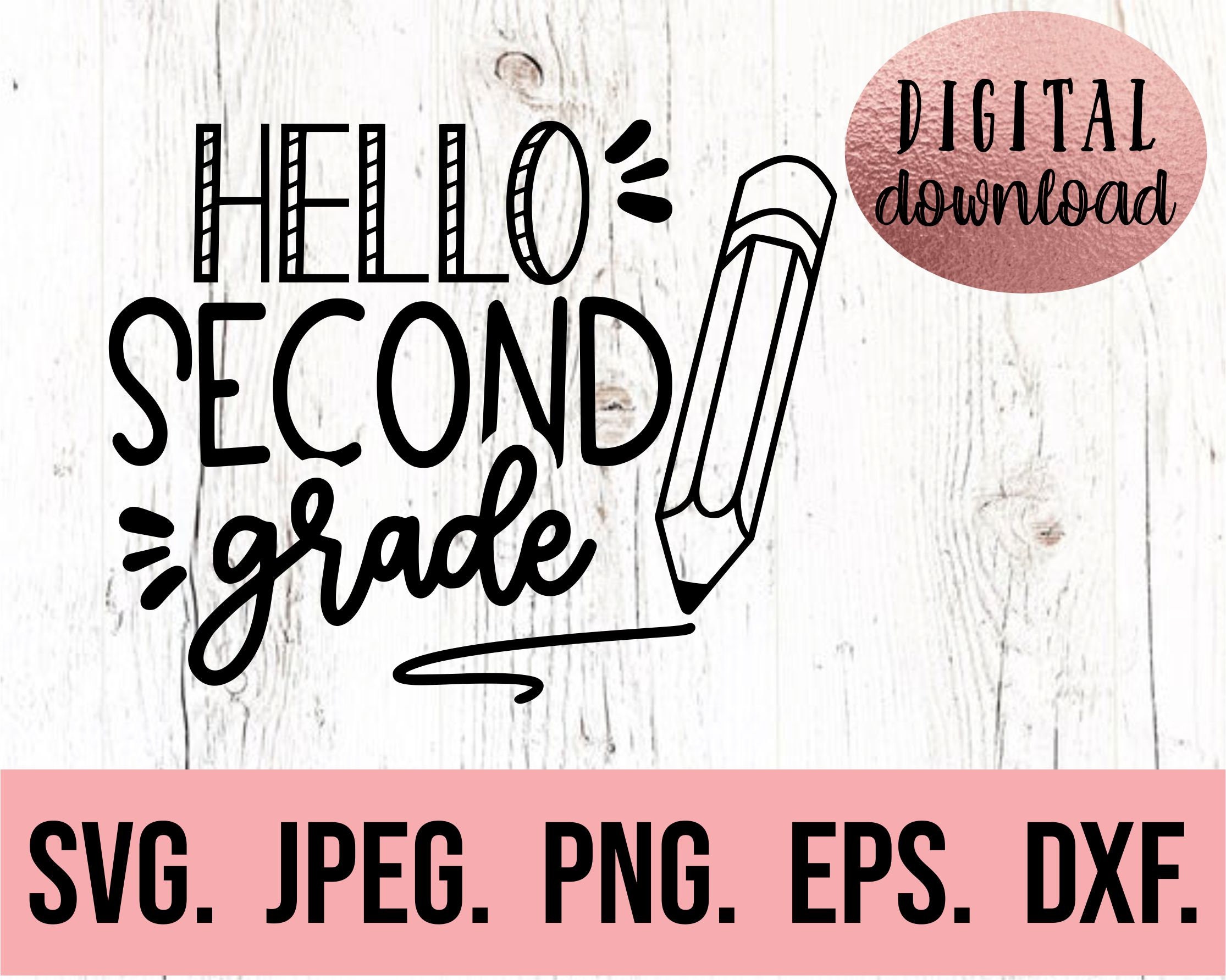Back to School SVG Bundle Hello Grade School SVG Instant | Etsy
