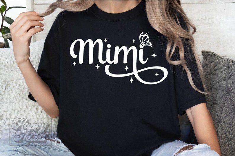 Butterfly Mimi SVG PNG - Mimi Mode - Mimi Life Shirt - Mimi SVG ...
