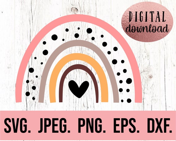 Rainbow Clipart SVG Rainbow SVG Png Digital Download - Etsy