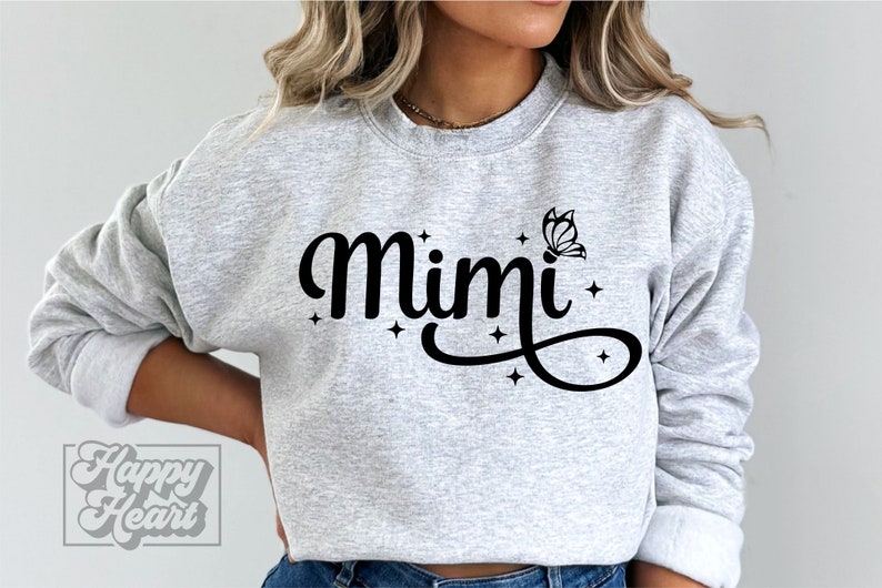 Butterfly Mimi SVG PNG - Mimi Mode - Mimi Life Shirt - Mimi SVG ...