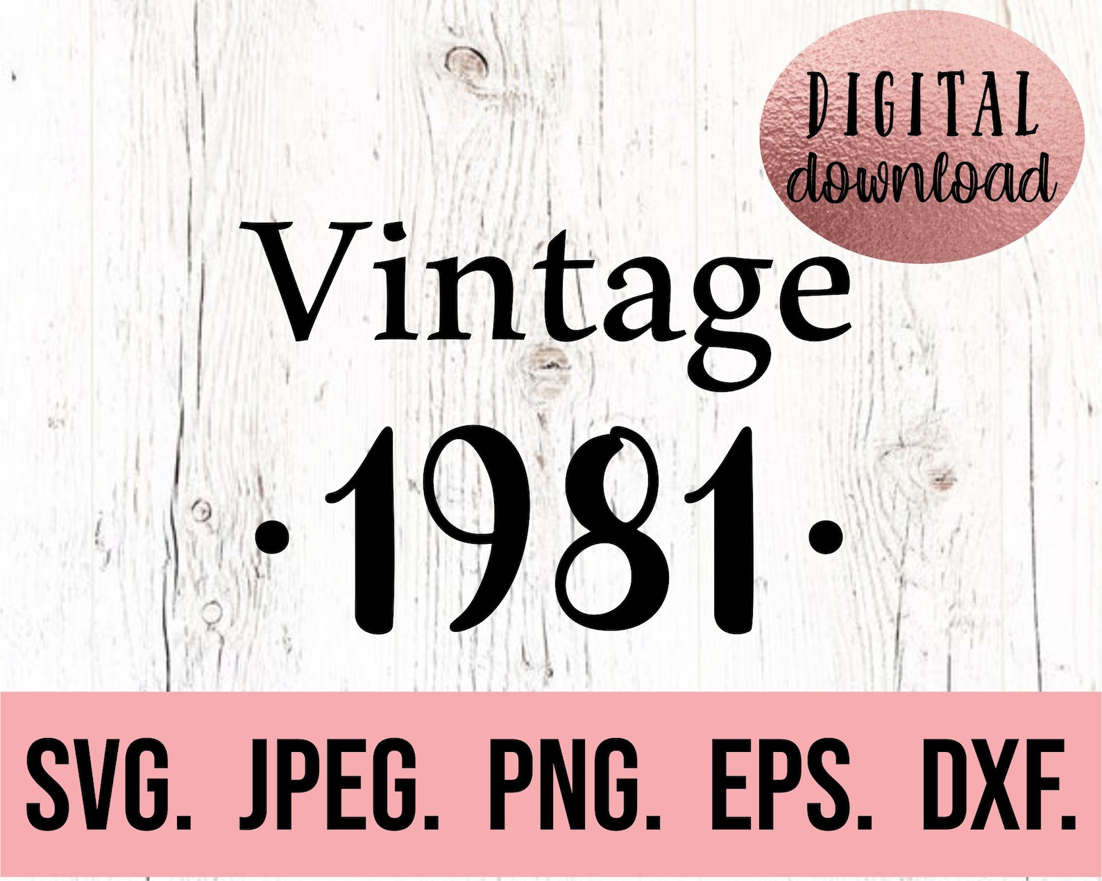 Vintage 1981 SVG 40th Birthday Svg 40 Birthday Design - Etsy