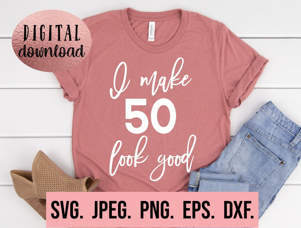 Paquete De 50 Cumpleaños Svg Diseño De 50 Cumpleaños Fifty Etsy