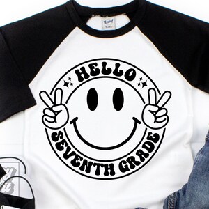 Hello Seventh Grade SVG - Hello Grade 7 Vibes - 7th Grade - Cricut File ...