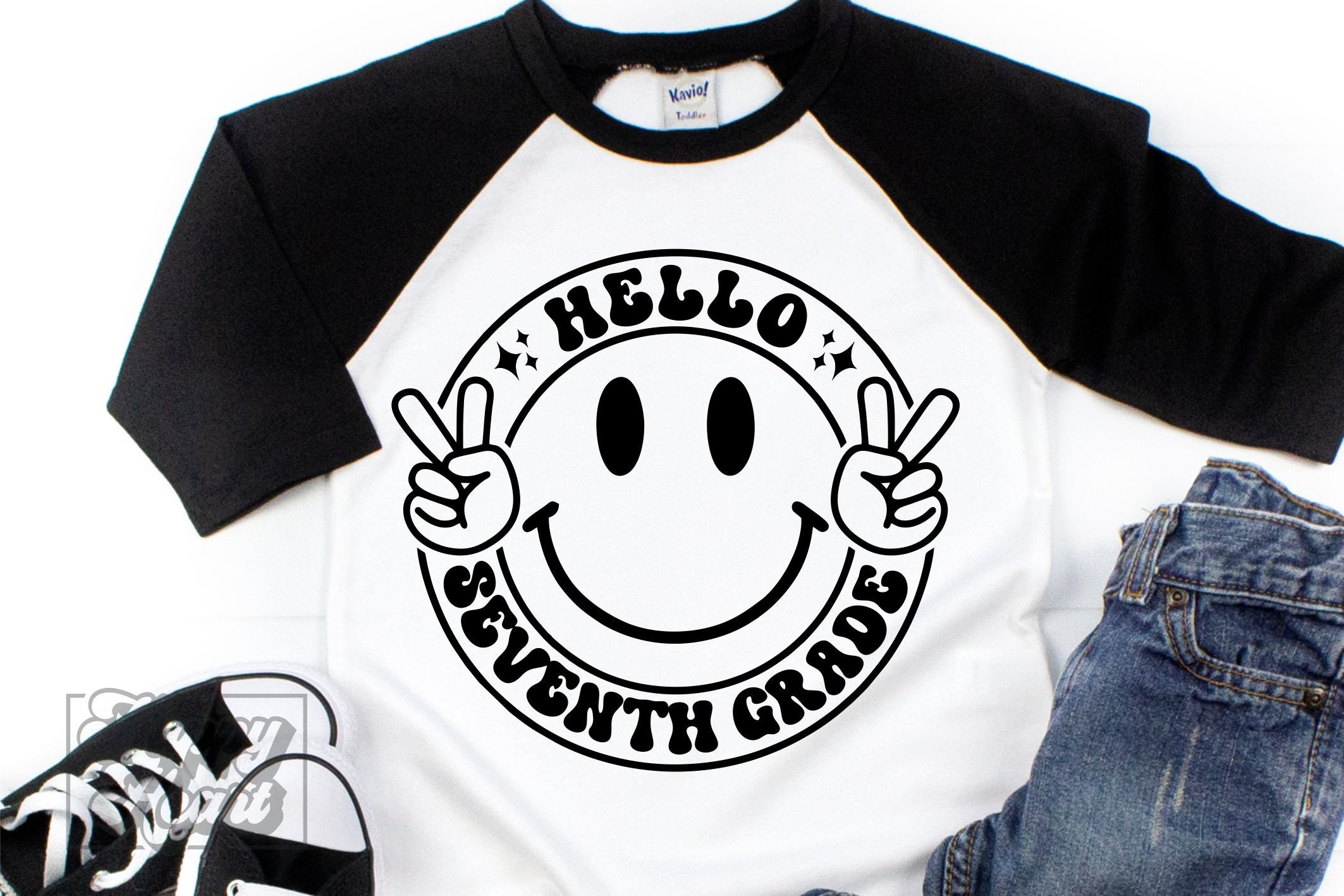 Hello Seventh Grade SVG - Hello Grade 7 Vibes - 7th Grade - Cricut File ...