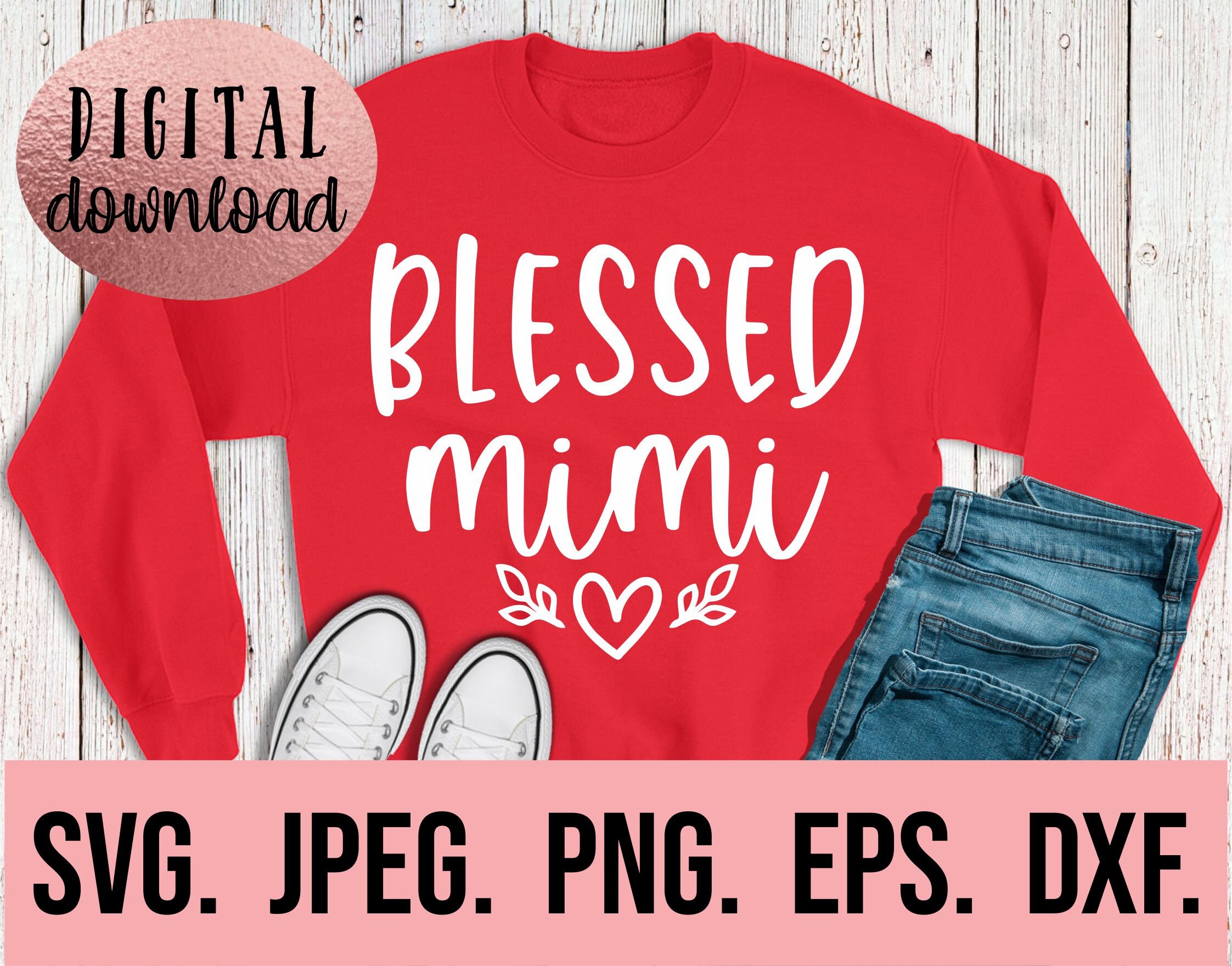 Blessed Mimi SVG Most Loved Mimi SVG Mimi SVG Mimi - Etsy