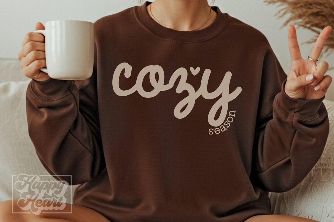 Cozy Season SVG PNG - Cricut Fall Lets Get Cozy Season - Winter ...