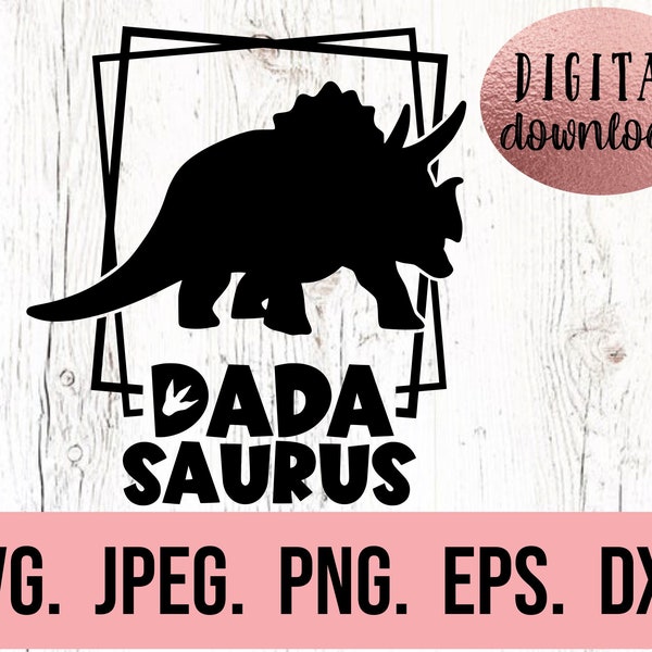 Dadasaurus Svg - Etsy