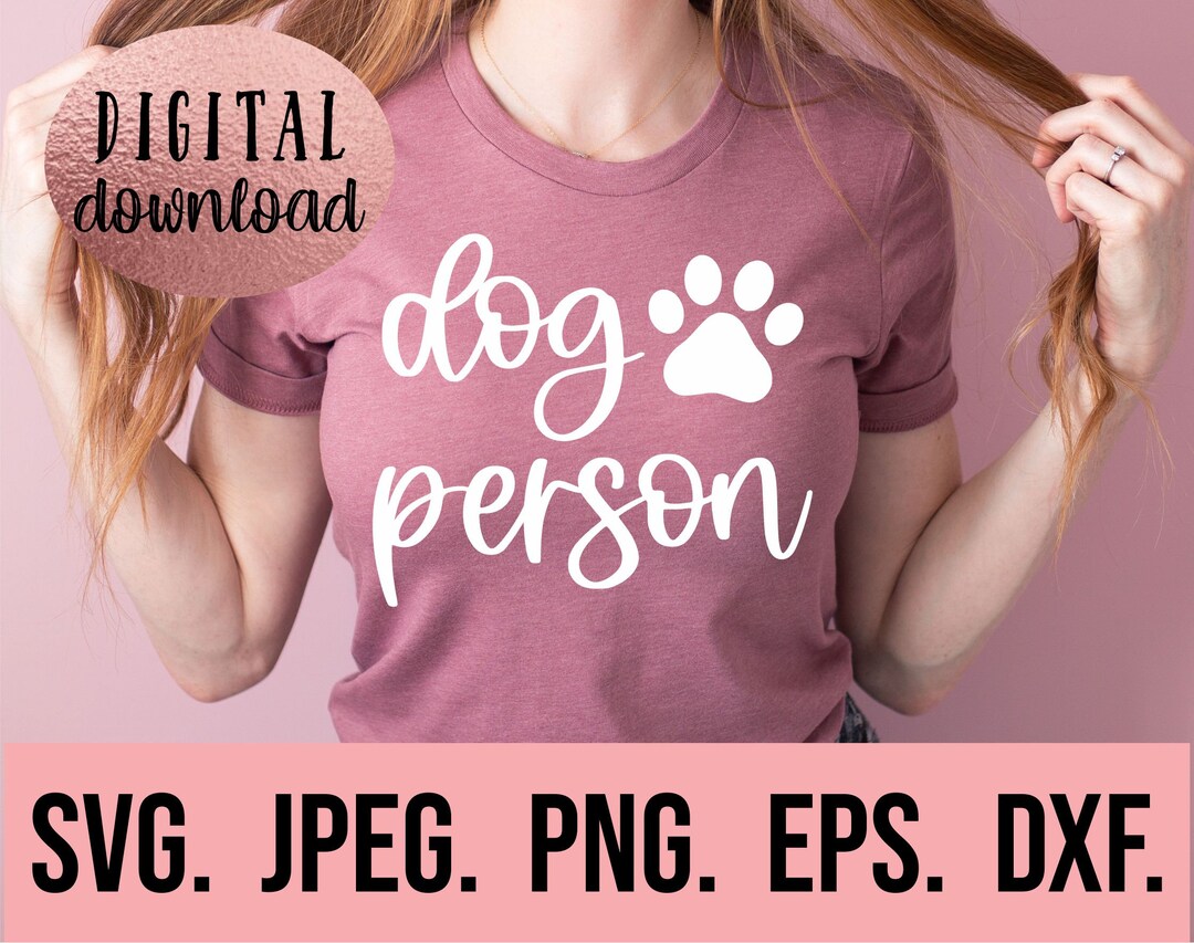 Dog Person SVG - Dog Mom Cricut Cut File - Silhouette - Digital ...