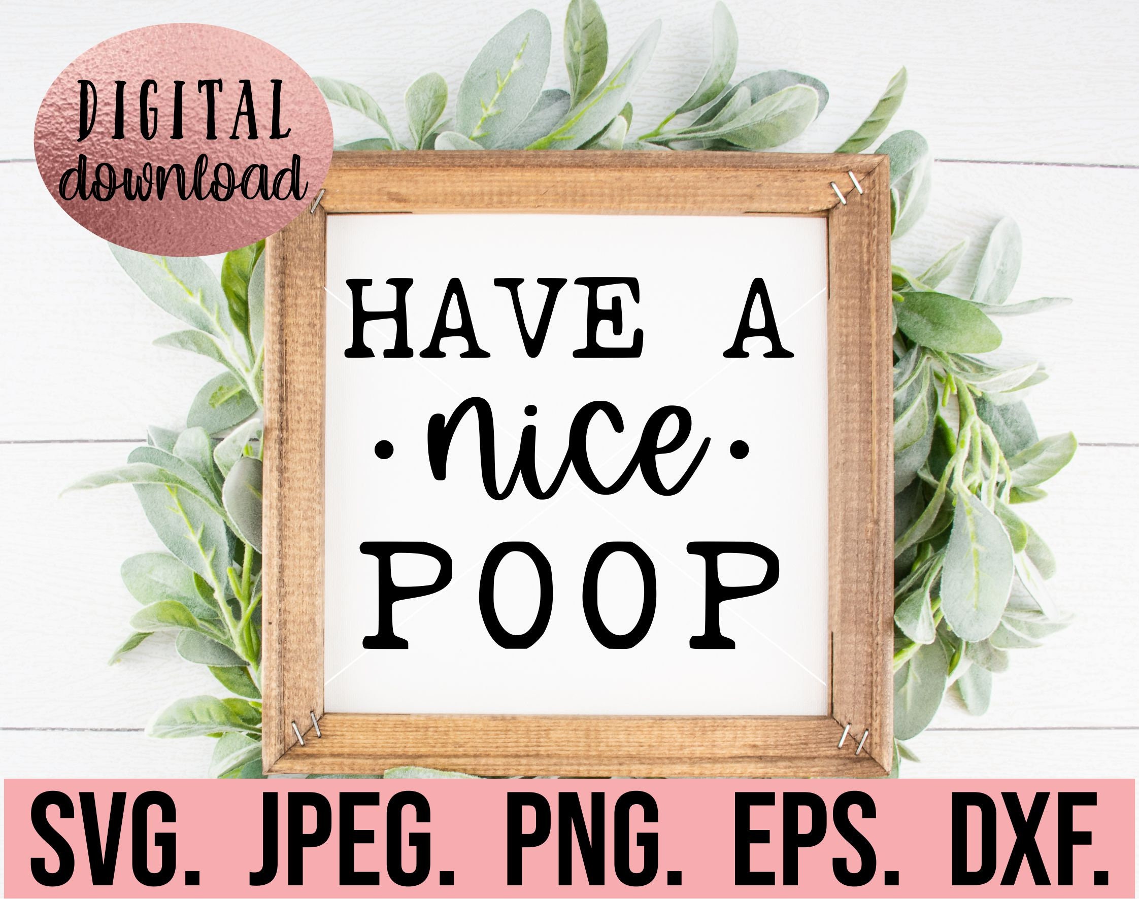 Bathroom Decor Sign Bundle SVG DIY Bathroom Decor SVG | Etsy