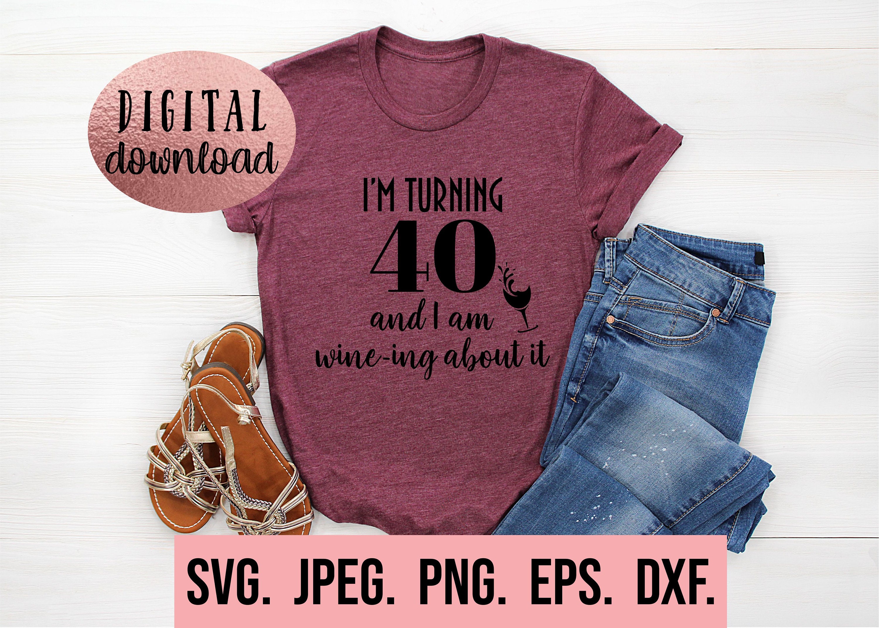 40th Birthday Svg Bundle 40th Birthday Design Forty SVG - Etsy