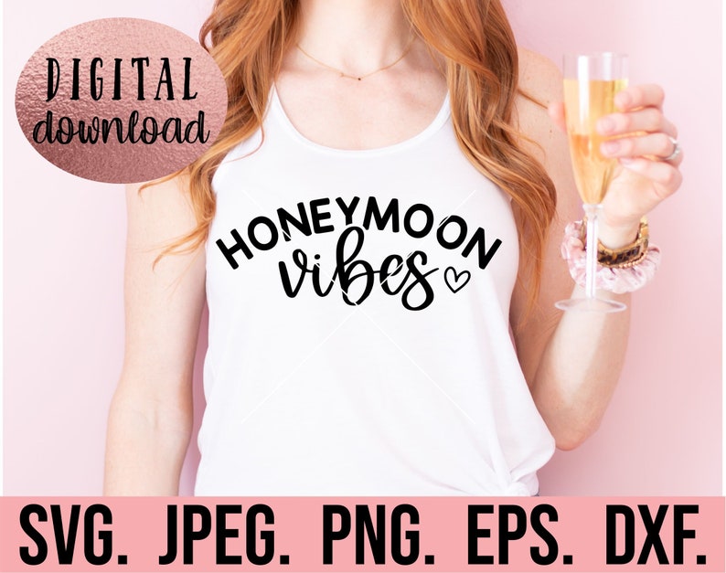 Honeymoon Vibes Svg Bride Clipart Miss To Mrs Cricut Cut Etsy