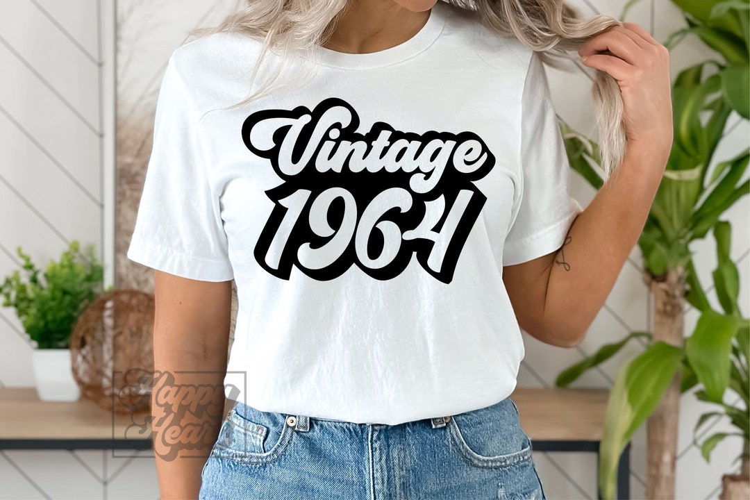 Vintage 1964 SVG PNG - Sixty Retro Svg - Sixty AF - 60th Birthday Svg ...