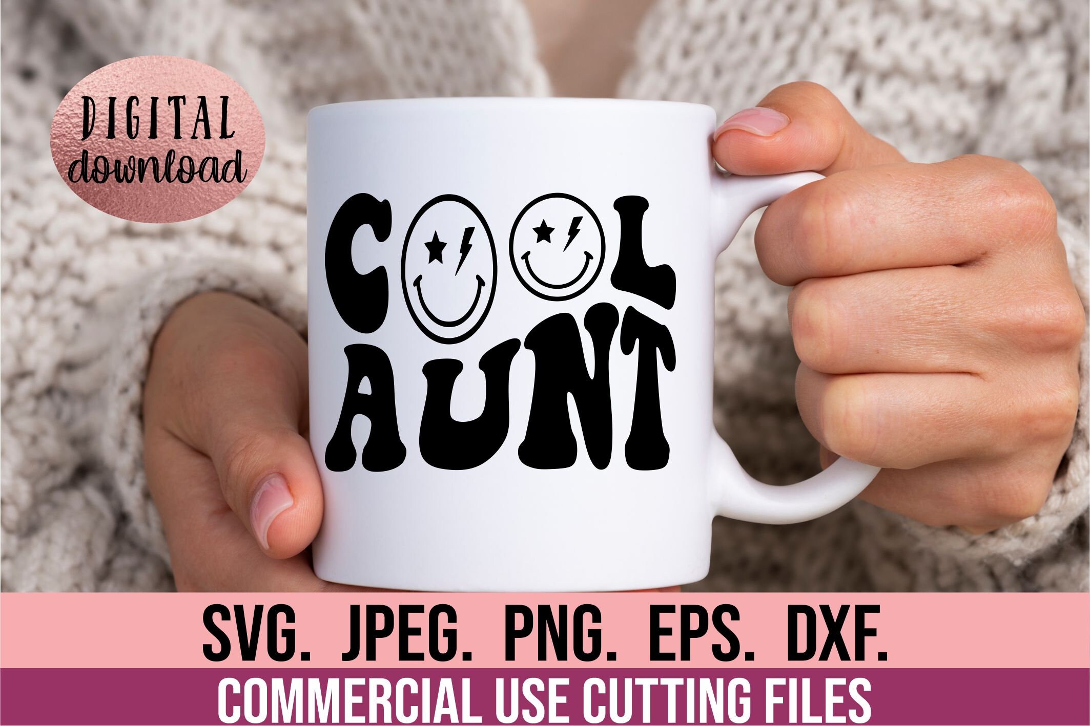 Cool Aunt SVG - Aunt Squad - Auntie SVG - Aunt Shirt Design - Cool Aunt ...