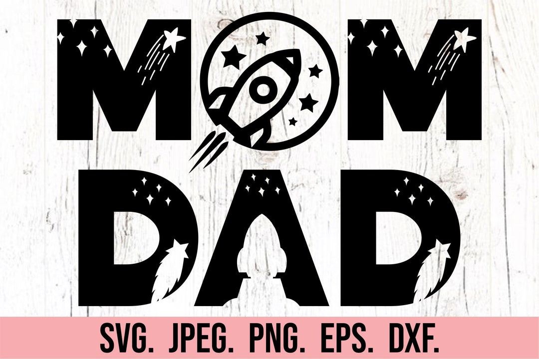 Space 1st Birthday SVG - Outer Space Family Mom Dad Birthday SVG ...