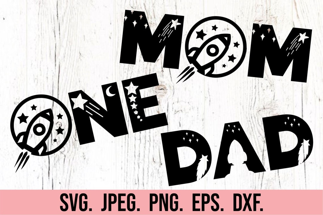 Space 1st Birthday SVG - Outer Space Family Birthday SVG - First ...