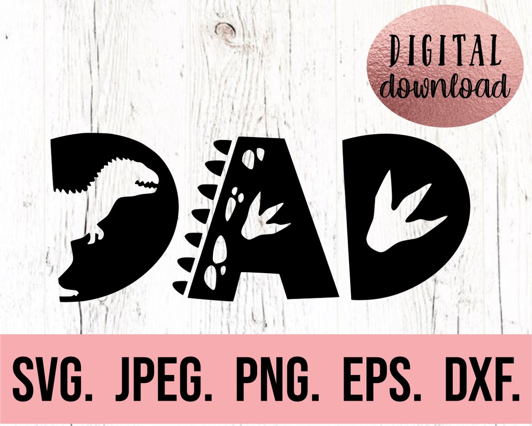Dada Saur Svg - T-rex Daddy Shirt Design - Dinosaur Birthday - Dada ...