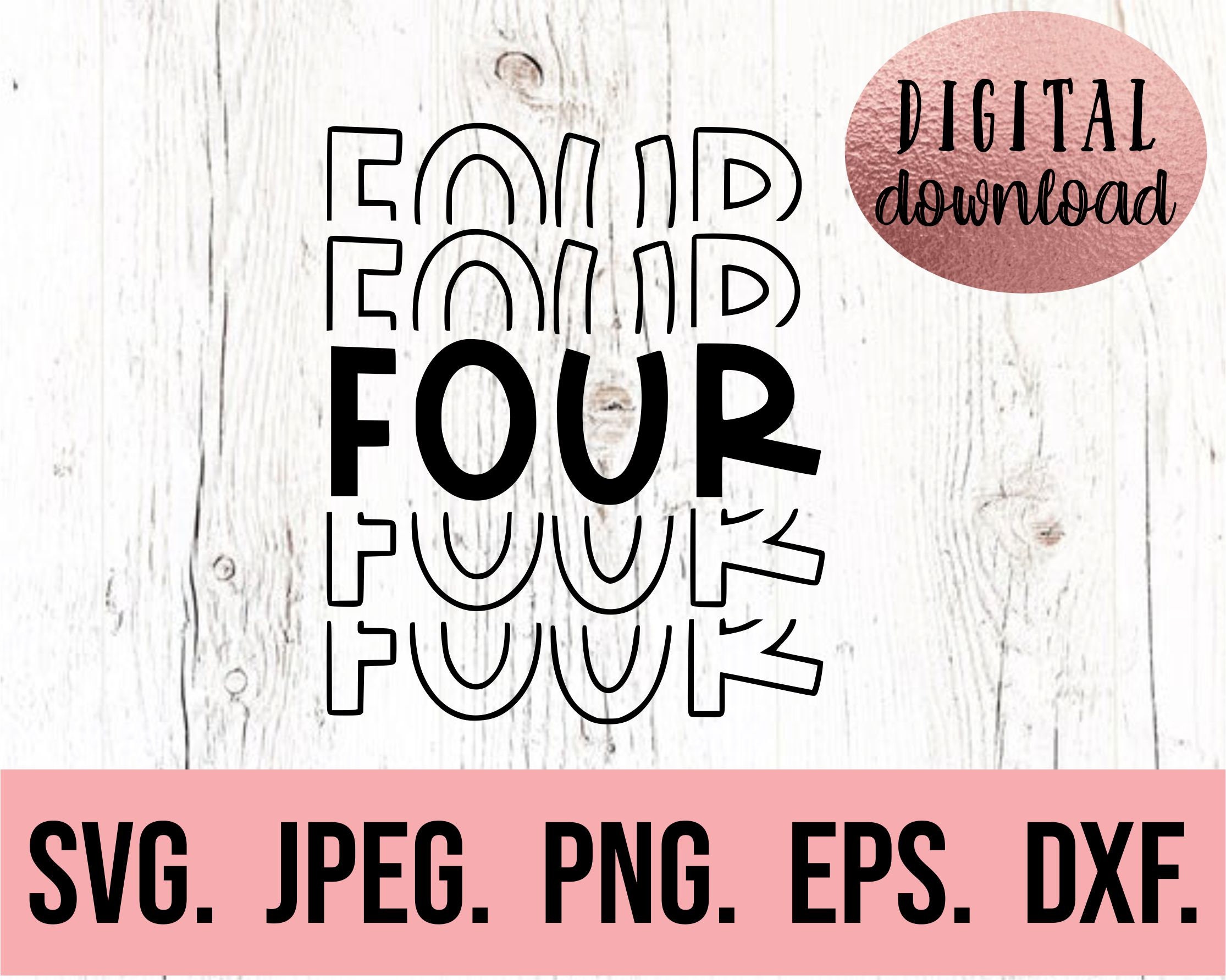 Fourth Birthday Boy Shirt SVG - Instant Download - Png Jpeg - Cricut ...