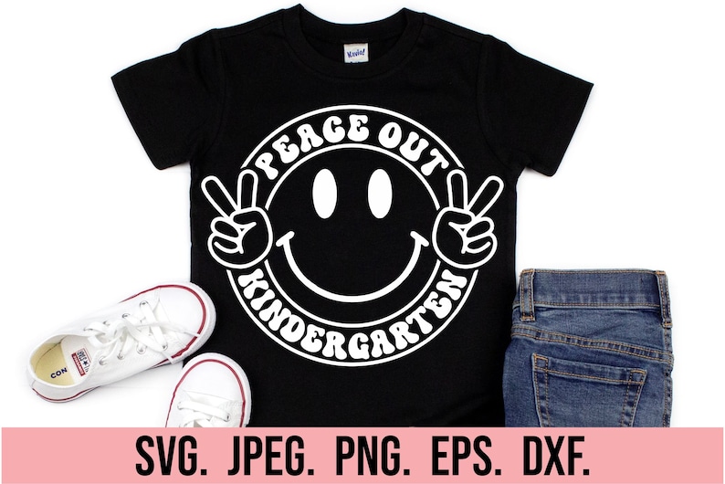 Peace Out Kindergarten SVG - School Svg - Kinder Graduation PNG ...